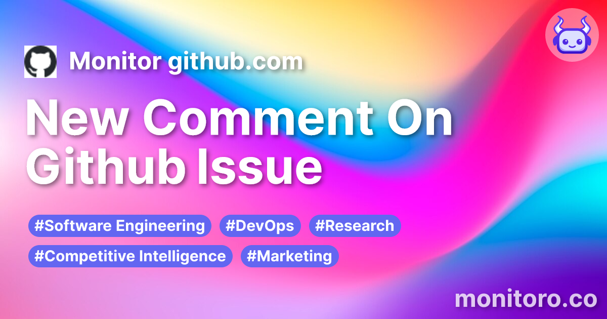 New Comment On Github Issue | Monitoro
