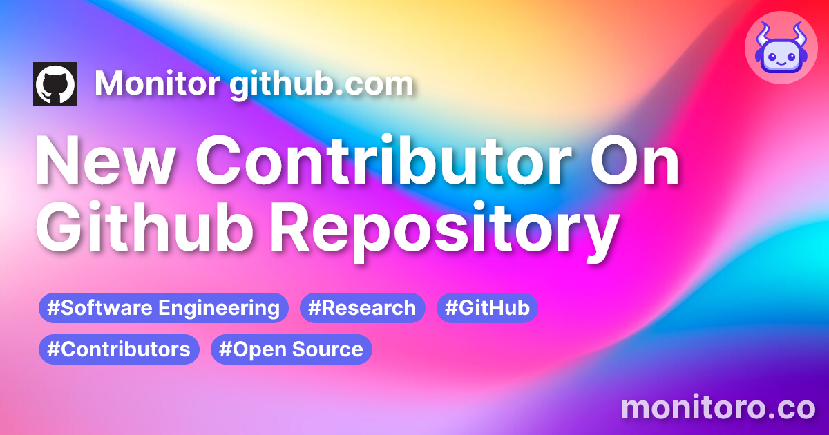 New Contributor On Github Repository | Monitoro