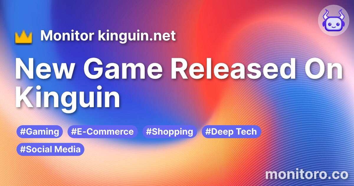 New Game Released On Kinguin | Monitoro