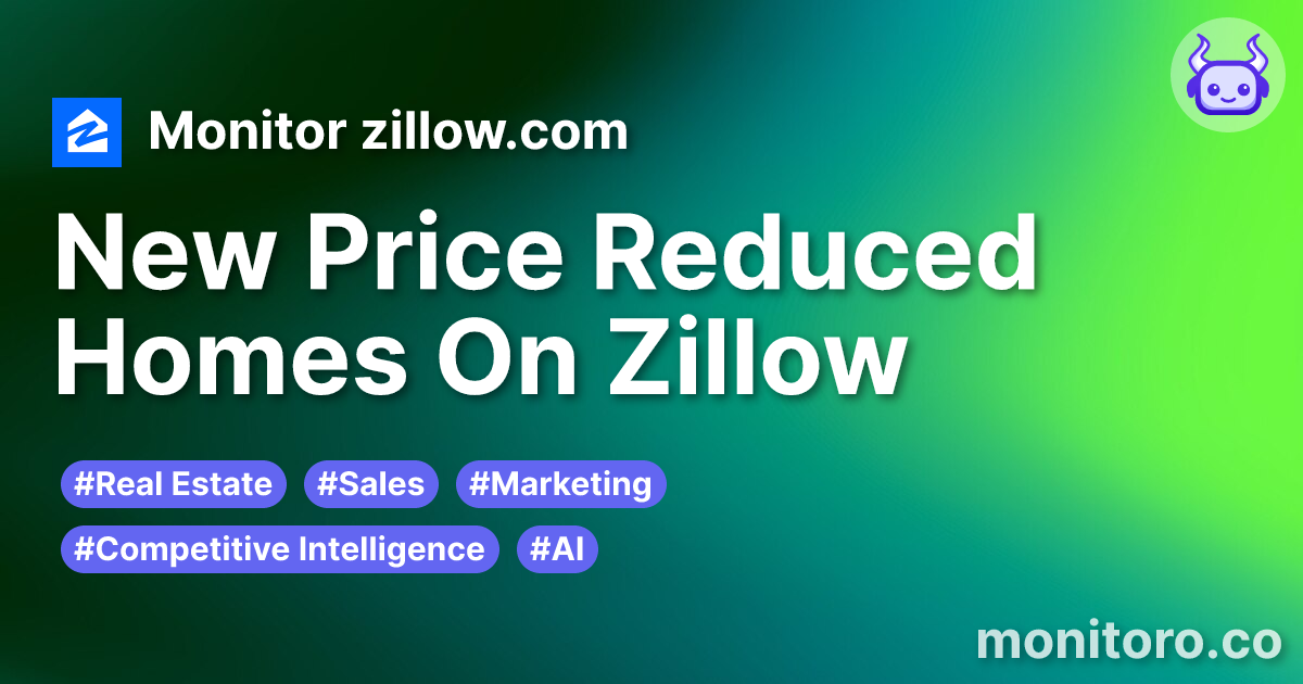 New Price Reduced Homes On Zillow | Monitoro